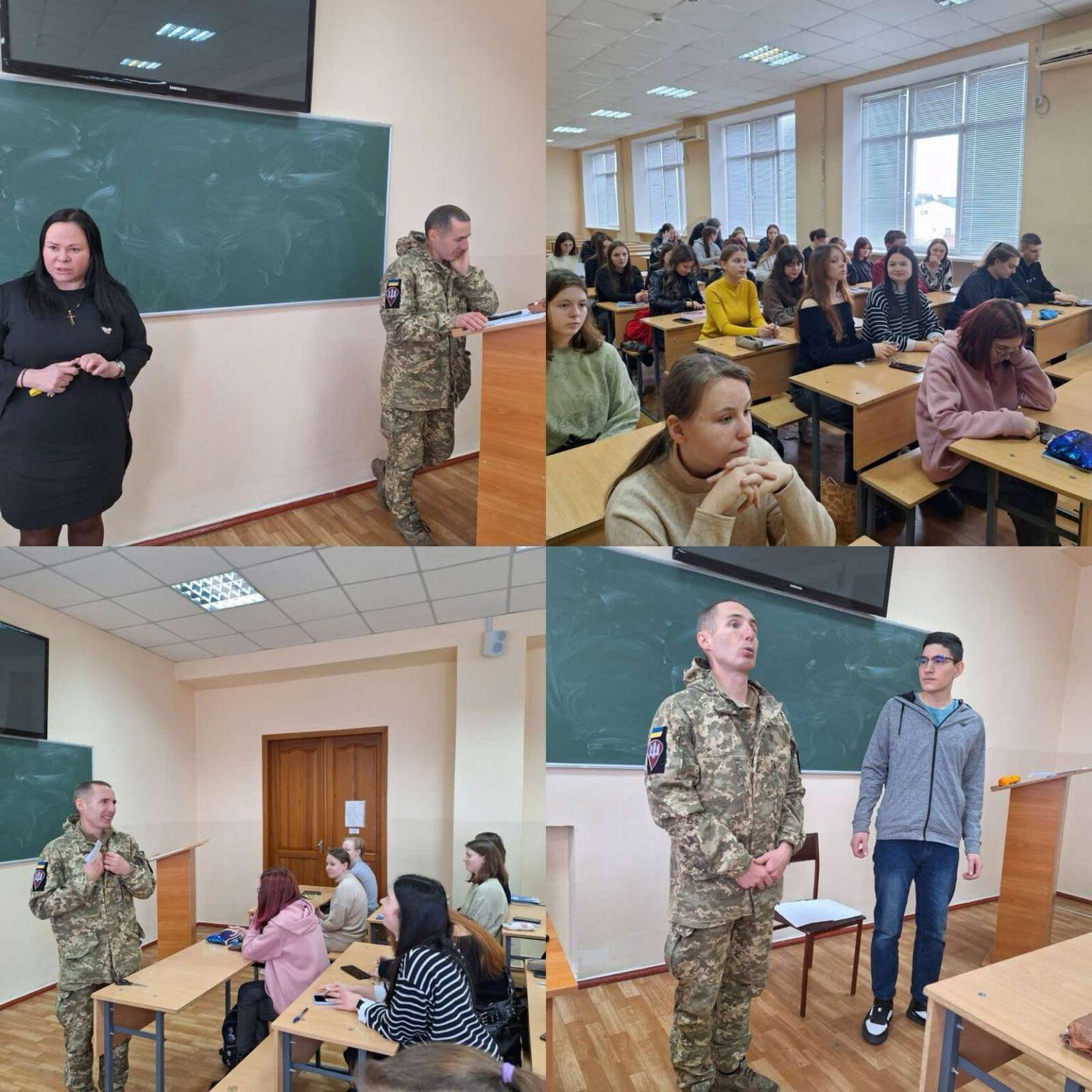 Зустріч з офіцером групи спеціальної психологічної підготовки Десантно ...